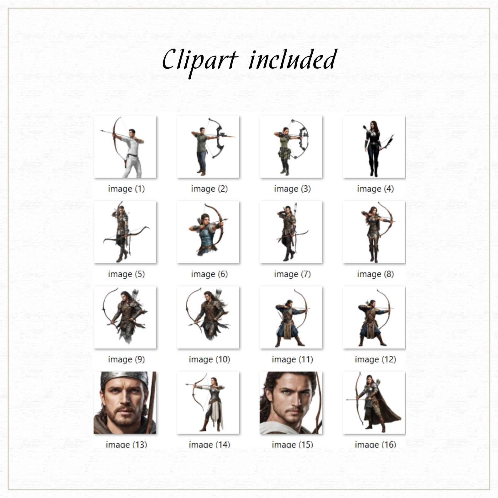 Archery Clipart, Medieval Archer, Archer Clipart, Medieval Image, Arrow ...