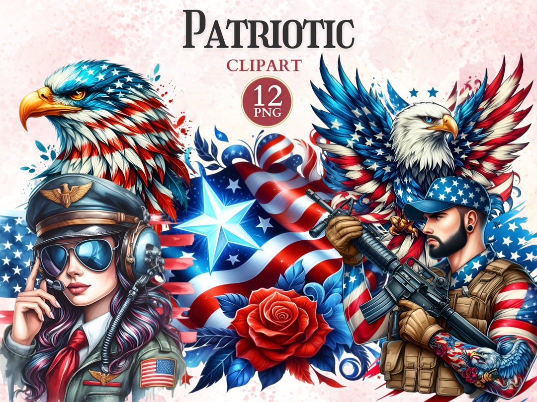 Patriotic Clipart, Independence Day Graphics, Stars and Stripes ...