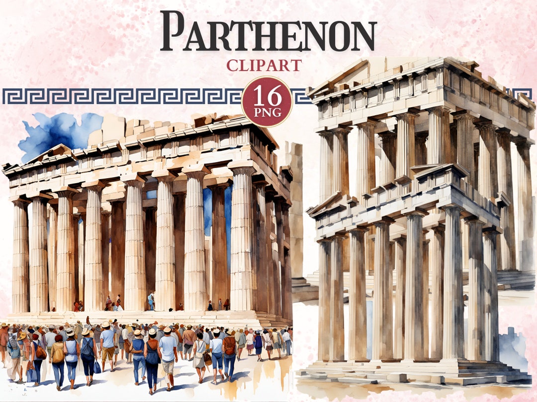 Parthenon Clipart, Parthenon, Ancient Greek Clipart, Greek Mythology ...