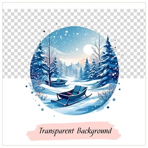 Sledding Clipart, Sled Png, Sled Illustration, Snow Png, Winter Clipart ...