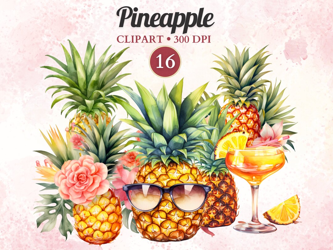 Pineapple Clipart, Pineapple Png, Tropical Flavor, Tropical Fruit ...