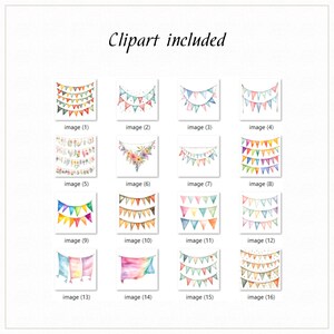 Bunting Clipart, Bunting Png, Rainbow Bunting, Flag Banner Clipart ...