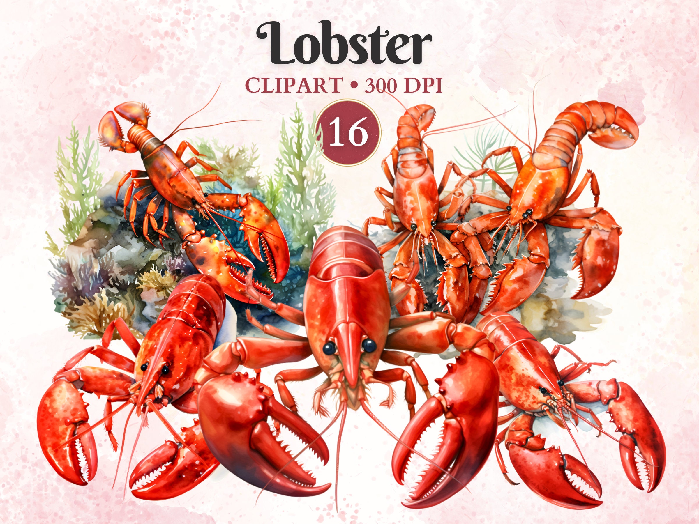 Lobster Clipart, Lobster Png, Fish Clipart, Fish Silhouette, Fish ...
