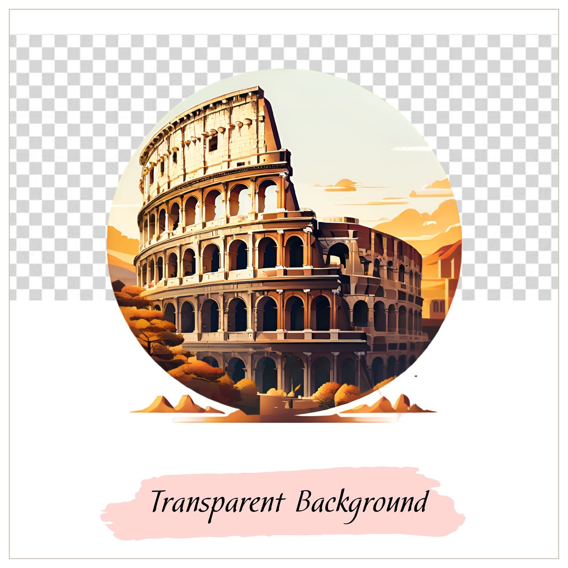 Ancient Rome Clipart Bundle, Roman Clipart, Colosseum Png, Roman ...
