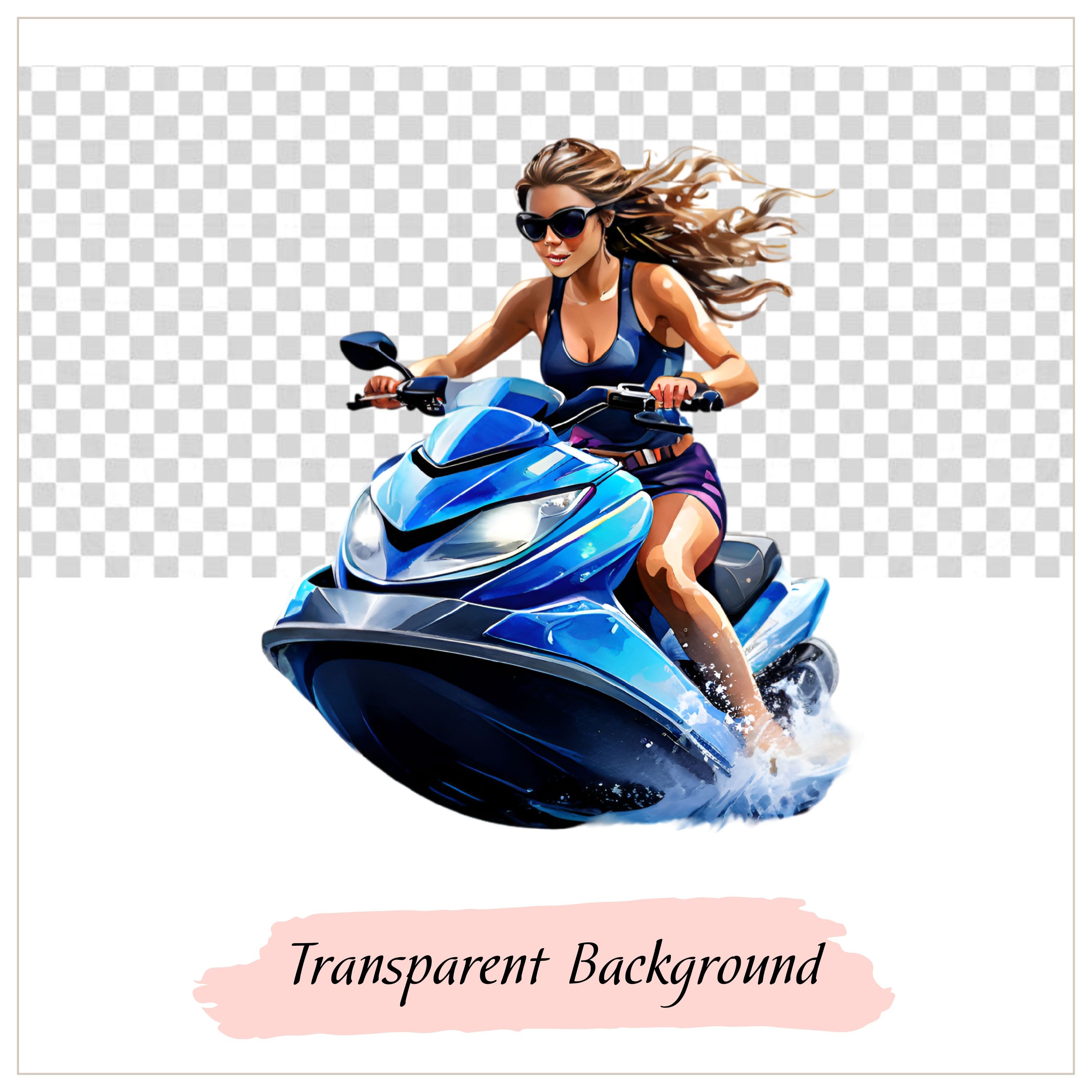 Jet Ski Clipart, Jet Skiing, Water Sport, Summertime Clipart, Vacation ...