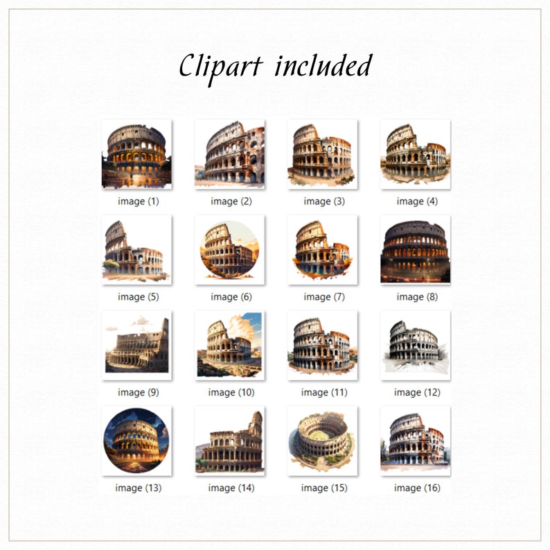 Colosseum Clipart, Ancient Rome Clipart, Roman Clipart, Gladiator Png ...