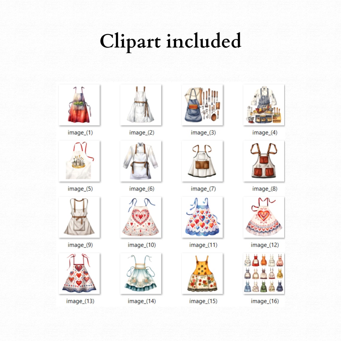 Apron Clipart, Apron Design, Apron Png, Cooking Clipart, Kitchen ...