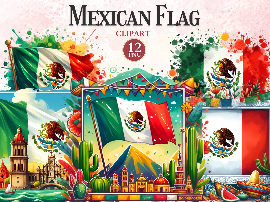 Mexican Flag Clipart, Viva Mexico Png, Dia De Los Muertos, Cinco De ...