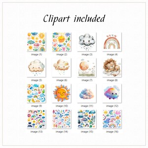 Kawaii Weather Clipart, Kawaii Weather, Rainy Day, Cute Sun Clipart ...