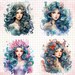 Princess Mermaid Clipart, Magical Mermaid, Sea Fairy, Underwater Art ...