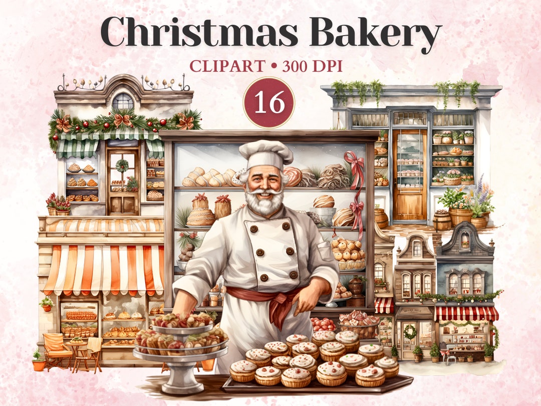 Christmas Bakery Clipart, Pastry Png, Cookie, Baking, Christmas Sweet ...