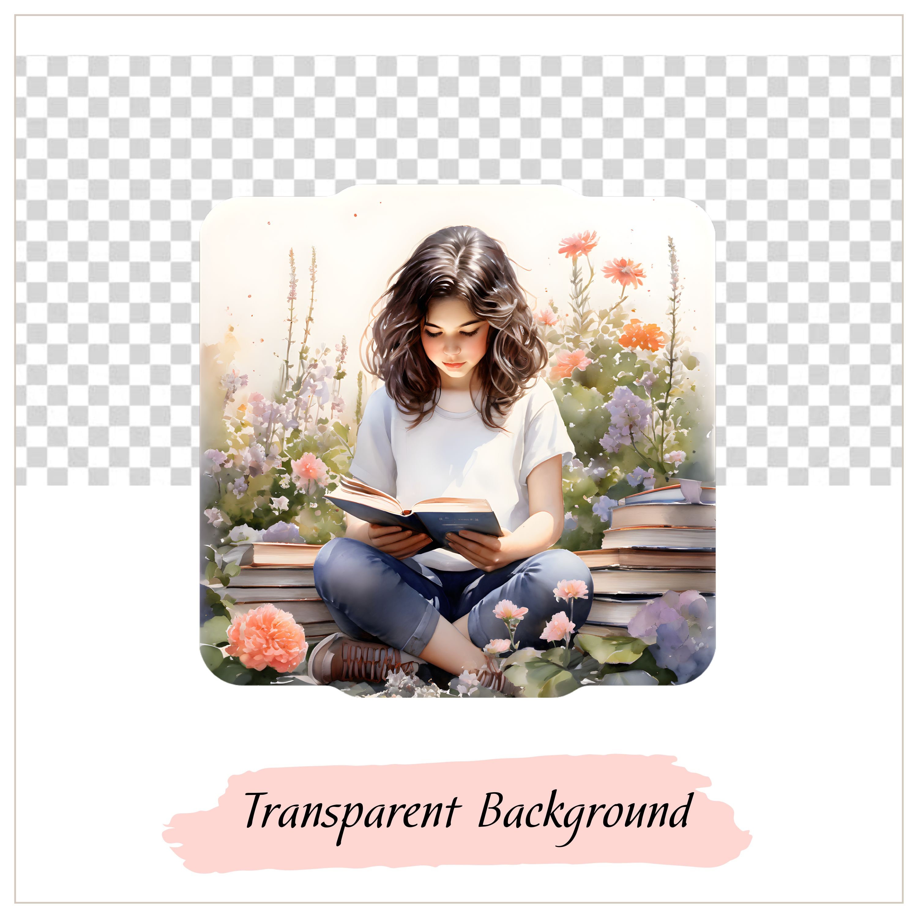 Reading Clipart Bundle, Library Image, Book Clipart, Book Worm, Bookish ...