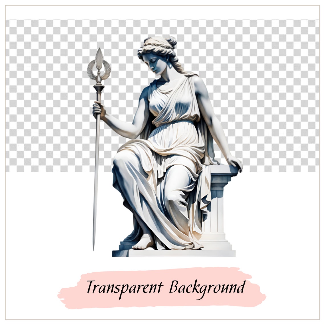 Goddess Statue Clipart, Mythical Creature, Goddess Clipart, Animated ...