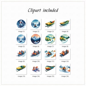 Sledding Clipart, Sled Png, Sled Illustration, Snow Png, Winter Clipart ...