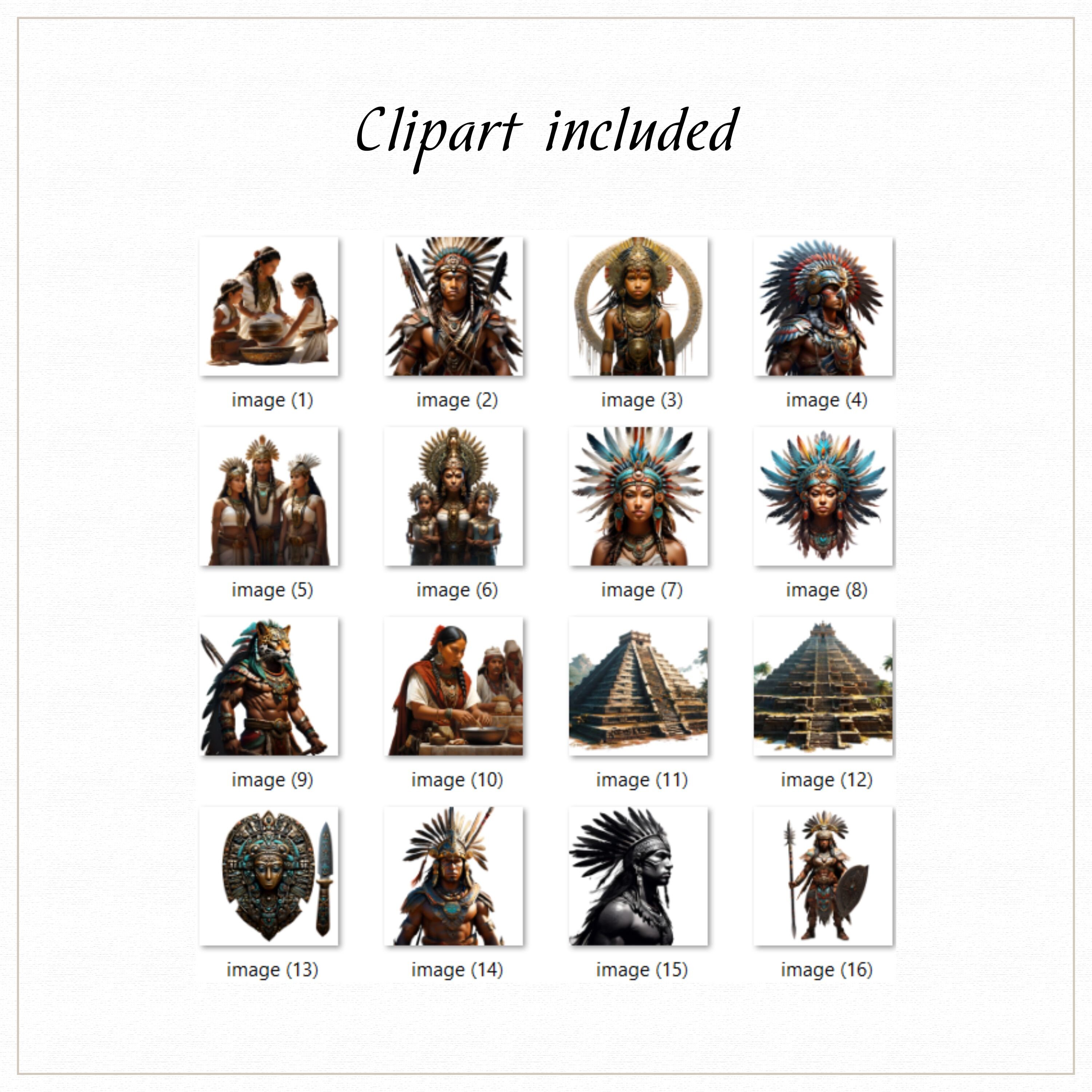 Aztec Clipart, Aztec Png, Mexican Clipart, Ancient Civilization, World ...