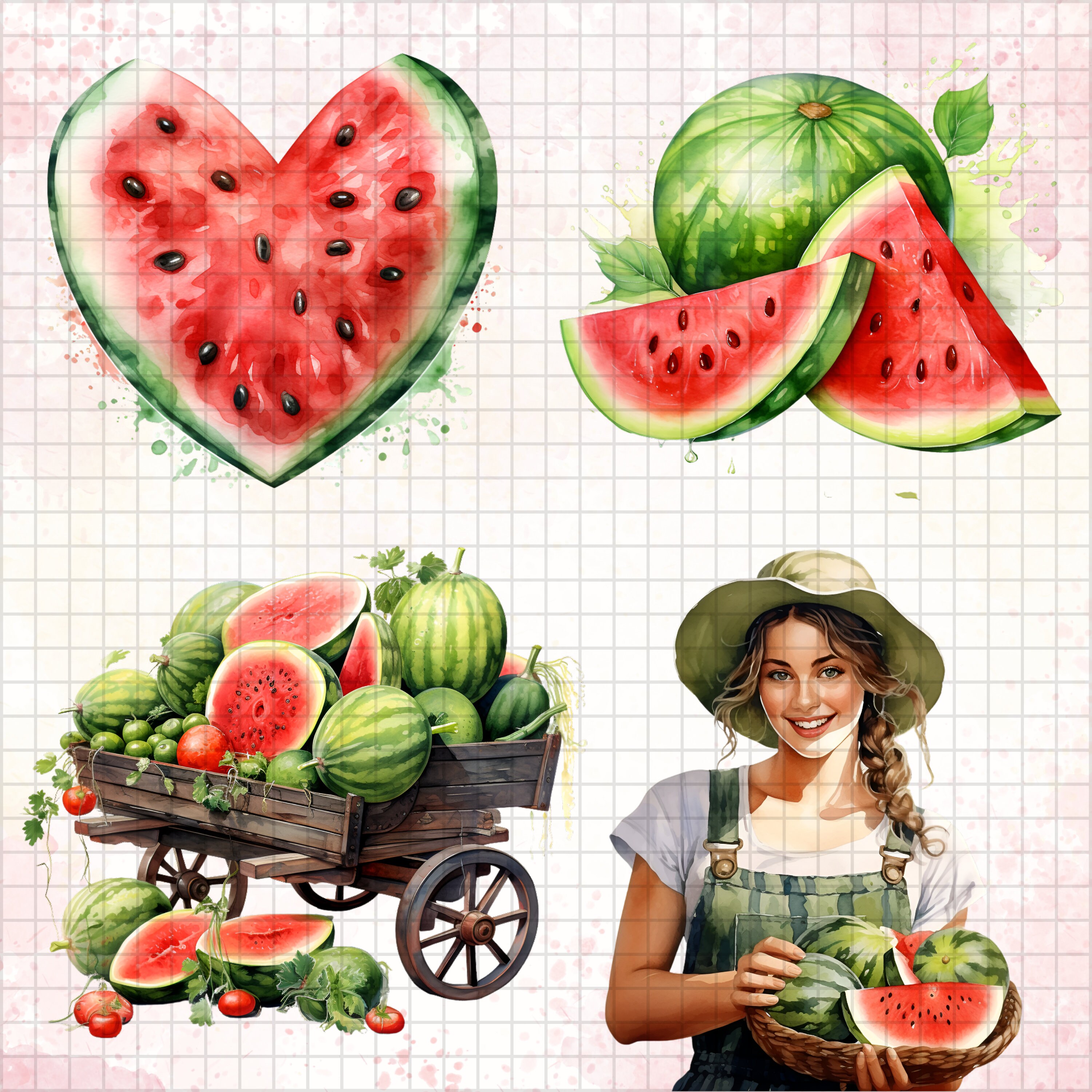 Watermelon Clipart, Watermelon Picnic Download, Refreshing Summer ...
