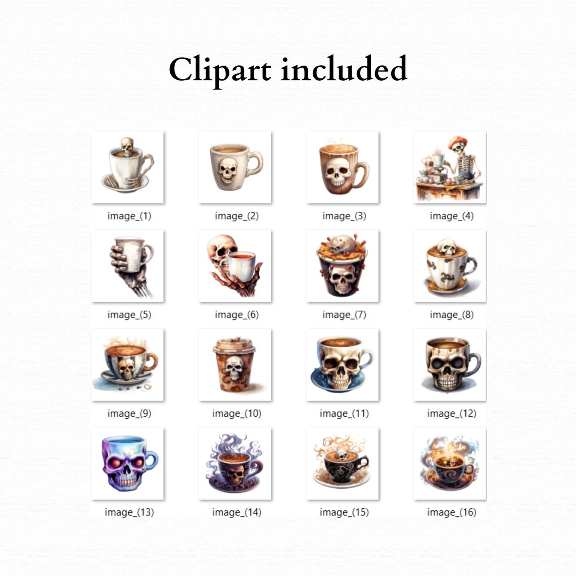 Skeleton Coffee Cup Clipart Coffee Cup Png Skull Coffee Cup - Etsy