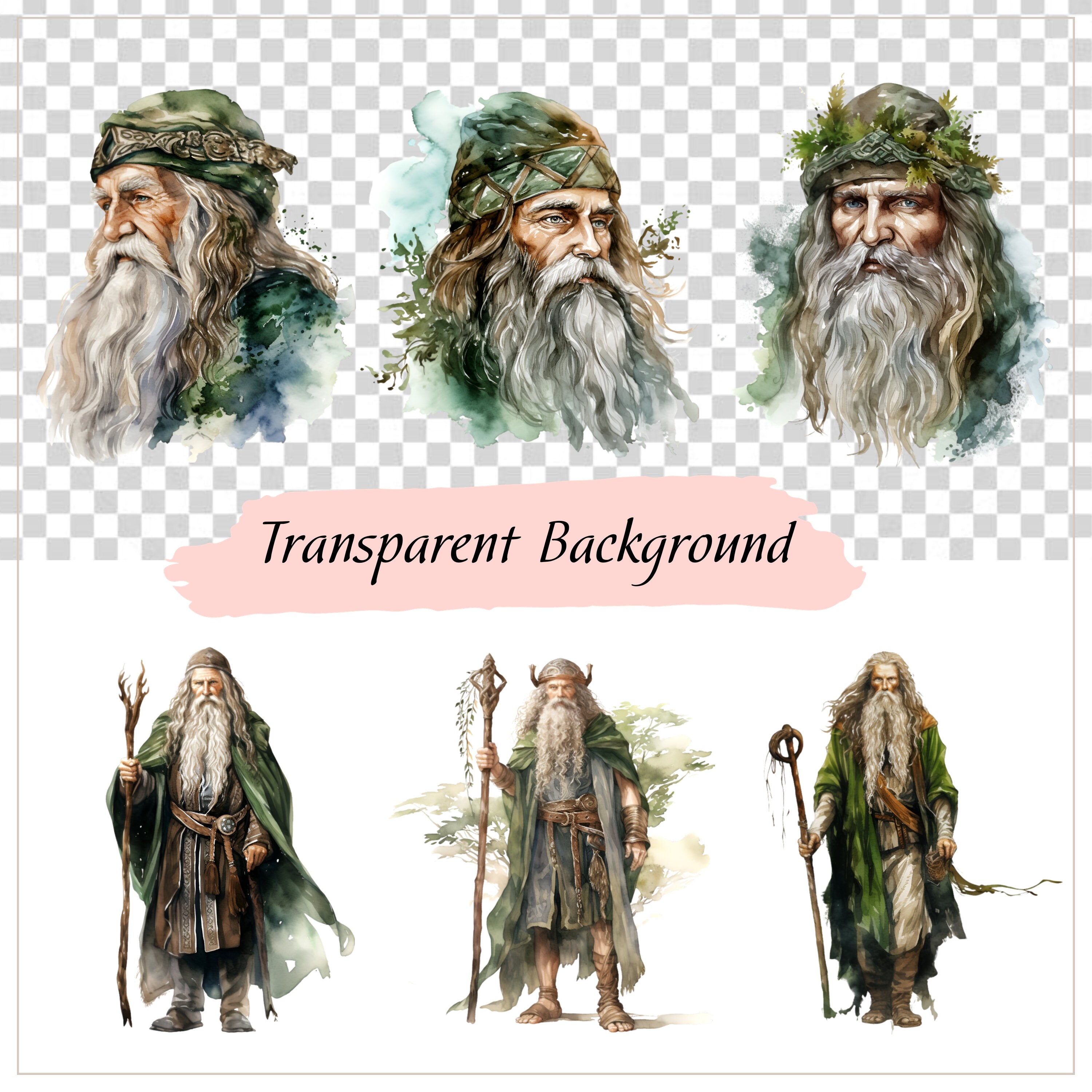Celtic Druid Clipart, Celtic Clipart, Pagan Symbol, Occult Symbols ...