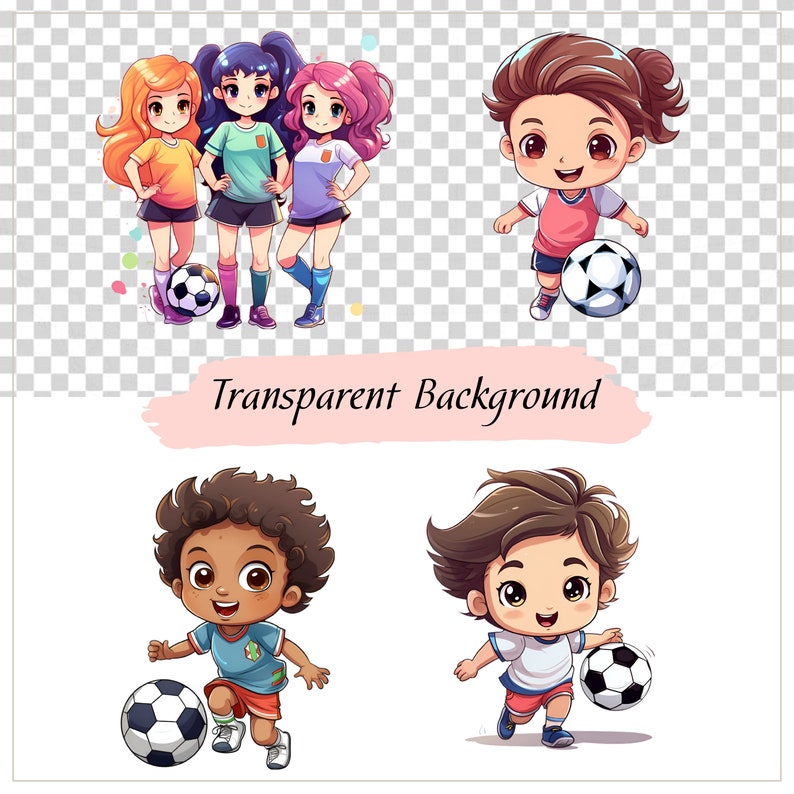 Soccer Girl Clipart, Soccer Png, Cute Girl, Babygirl, Football Png ...