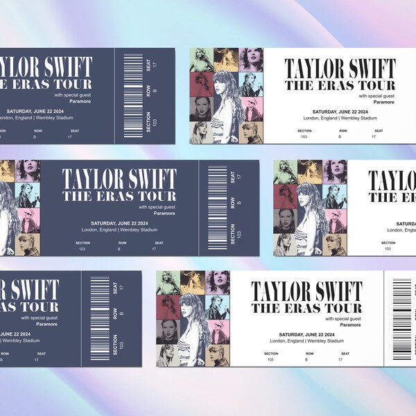 Taylor Eras Tour Ticket - Etsy