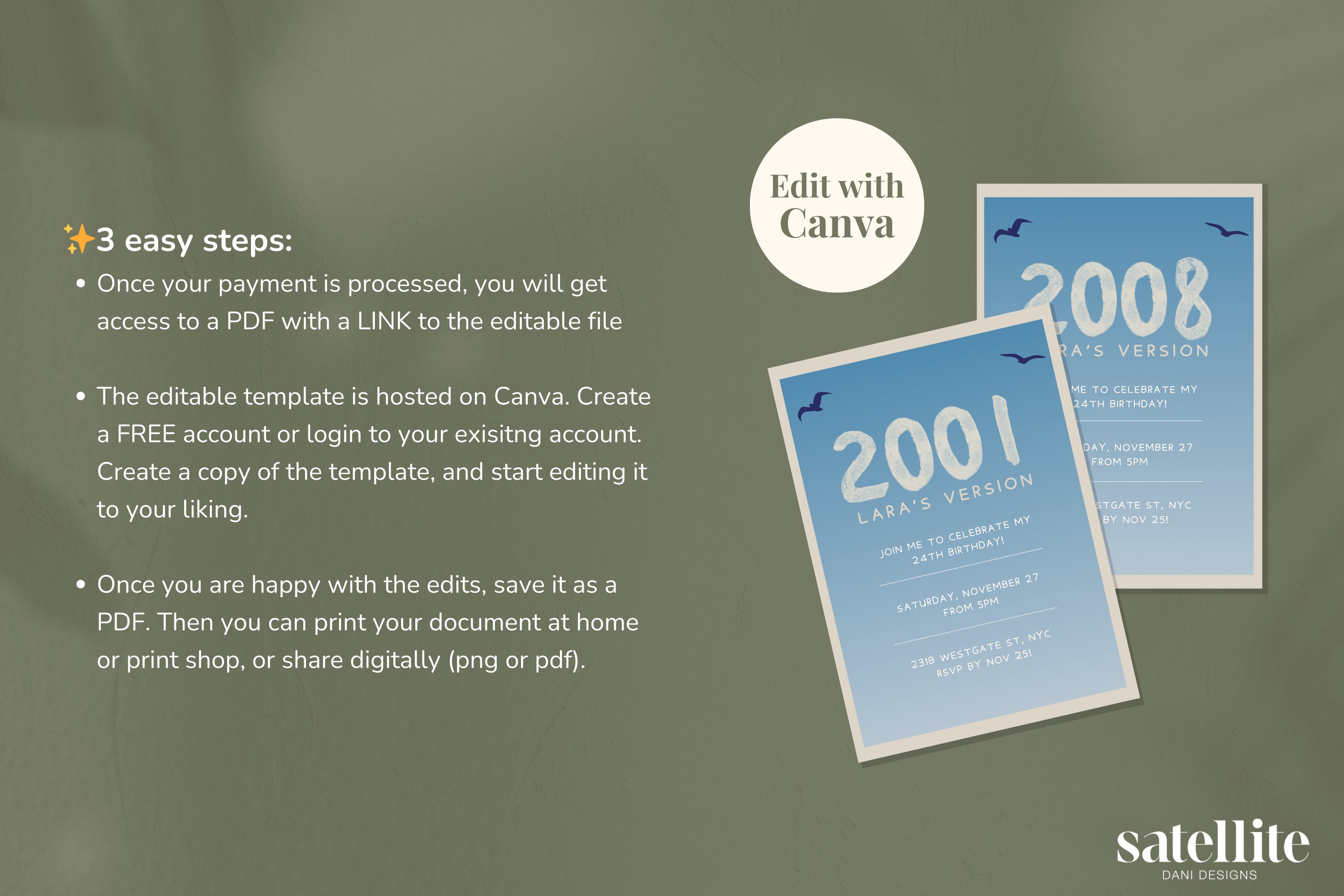 1989 Birthday Taylor Invitation, Editable Album Inspired Invite ...