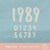 1989 Font Numbers PNG Merch Printing Logo Customize Handwriting Version ...
