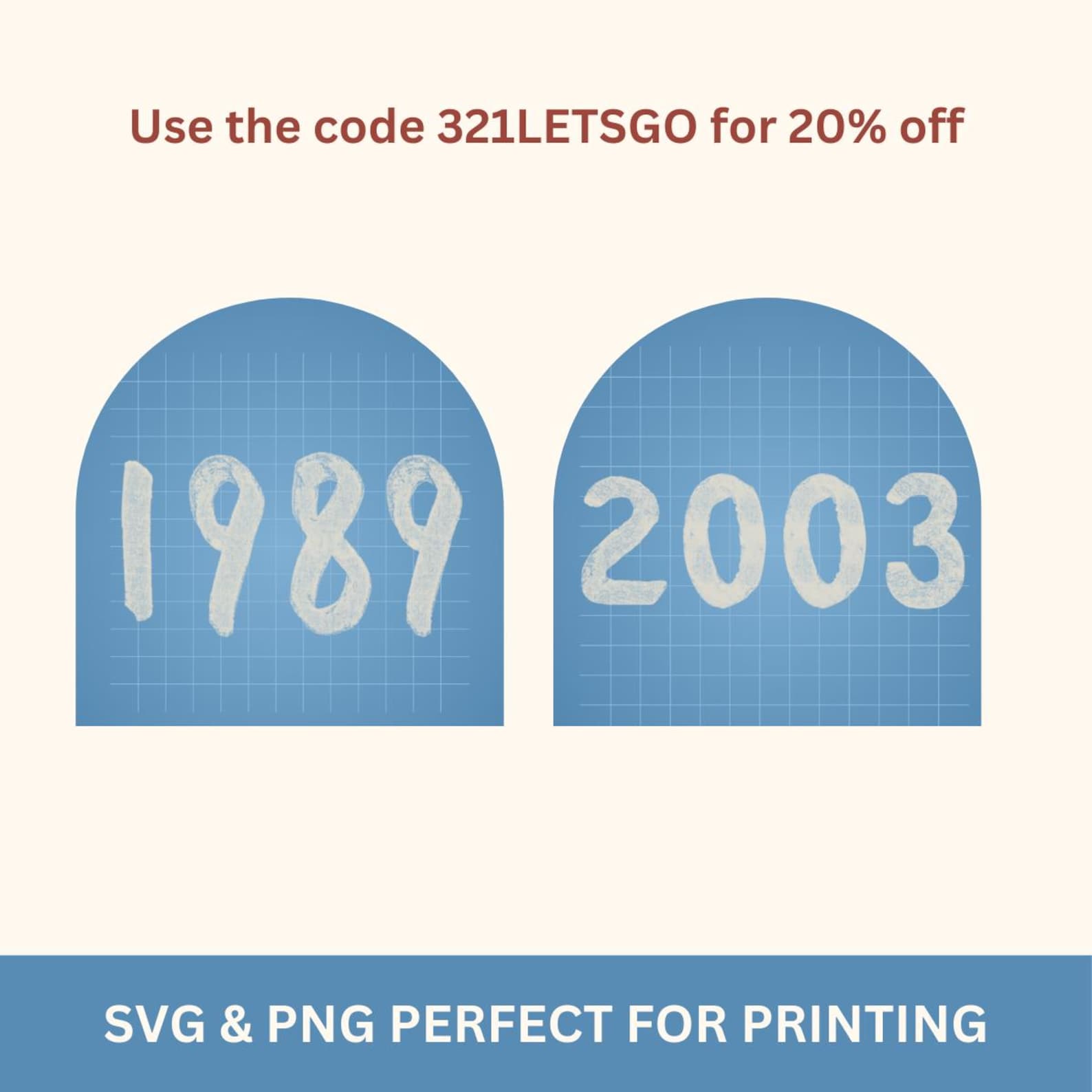 1989 Font Numbers PNG Merch Printing Logo Customize Handwriting Version ...