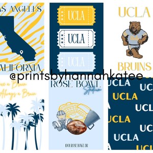 UCLA Digital Prints - Set of 6 - Etsy