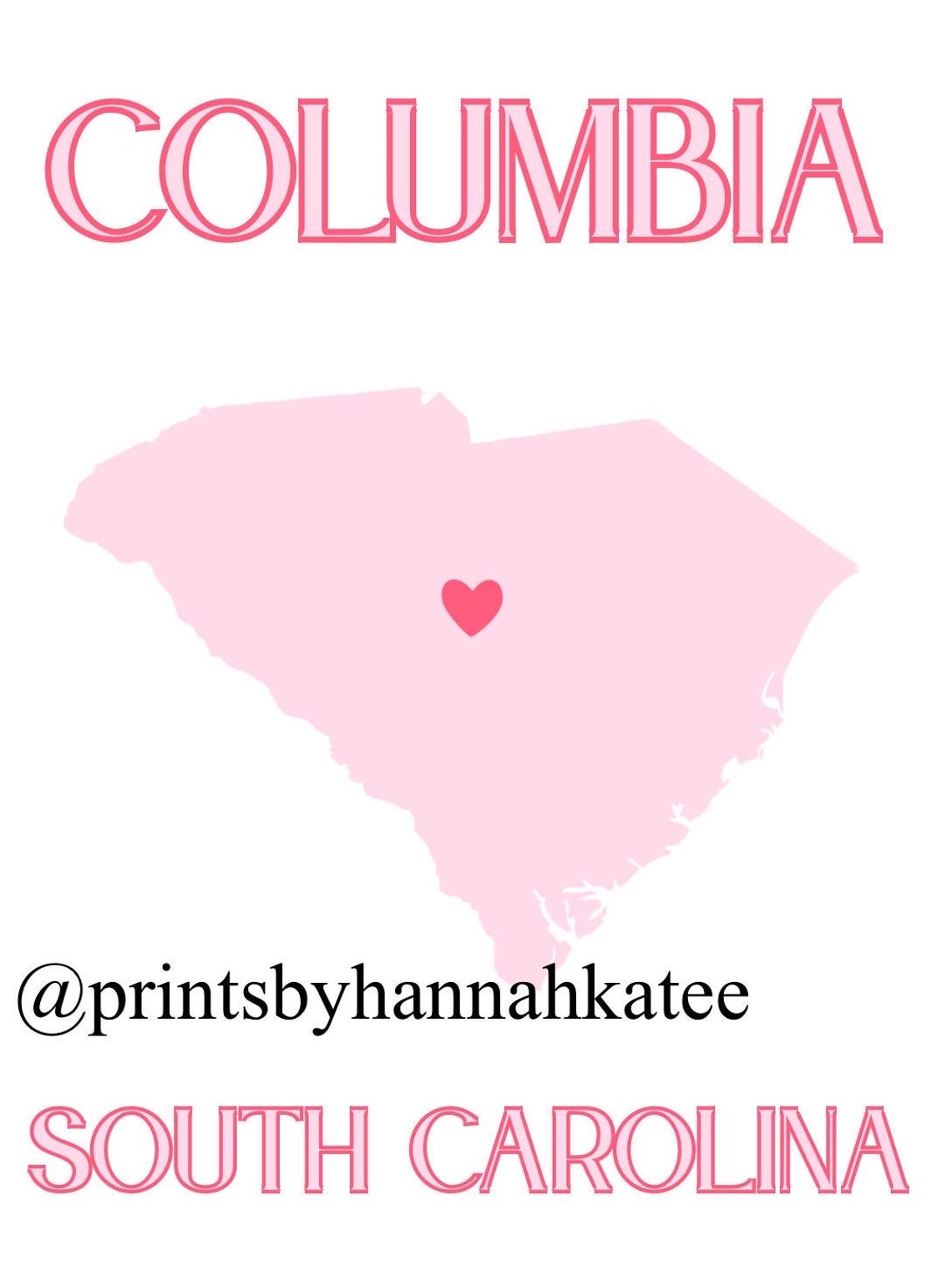 University of South Carolina Digital Prints - Set of 6 - Etsy