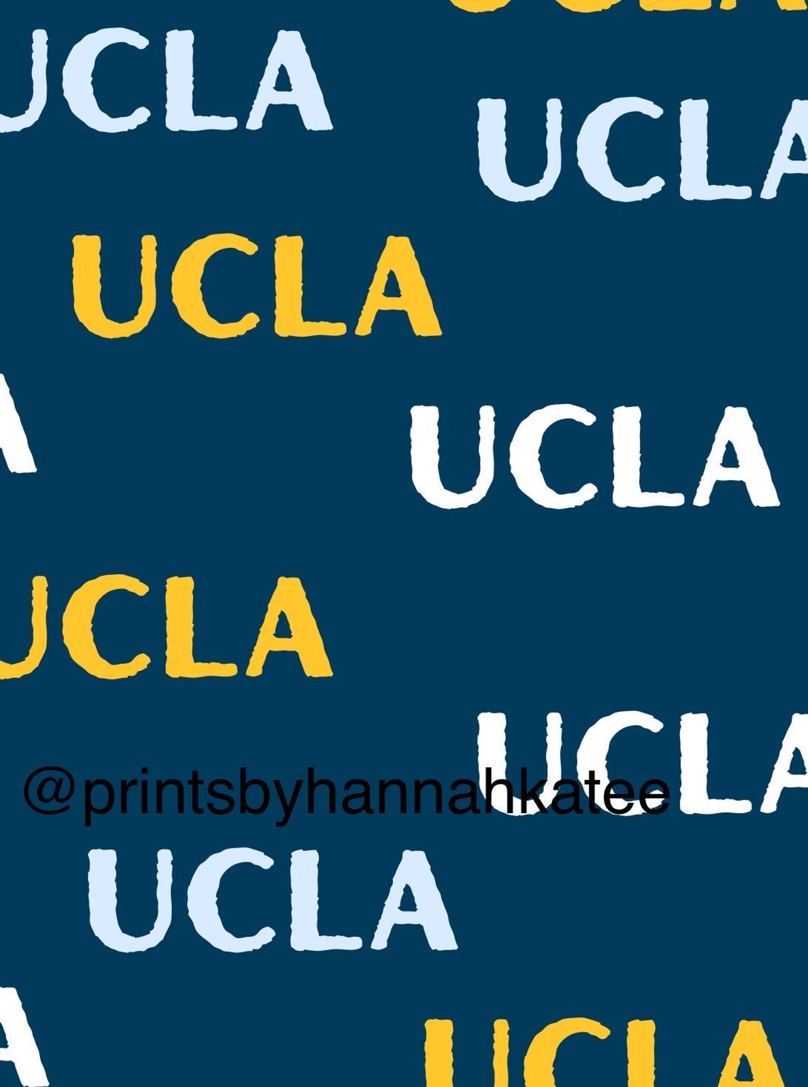 UCLA Digital Prints - Set of 6 - Etsy