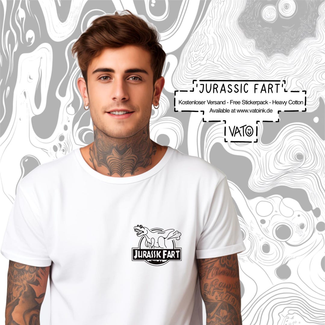 JURASSIC FART Vatoink Design Shirt, Dinosaur Fart Jurassic Design Shirt ...