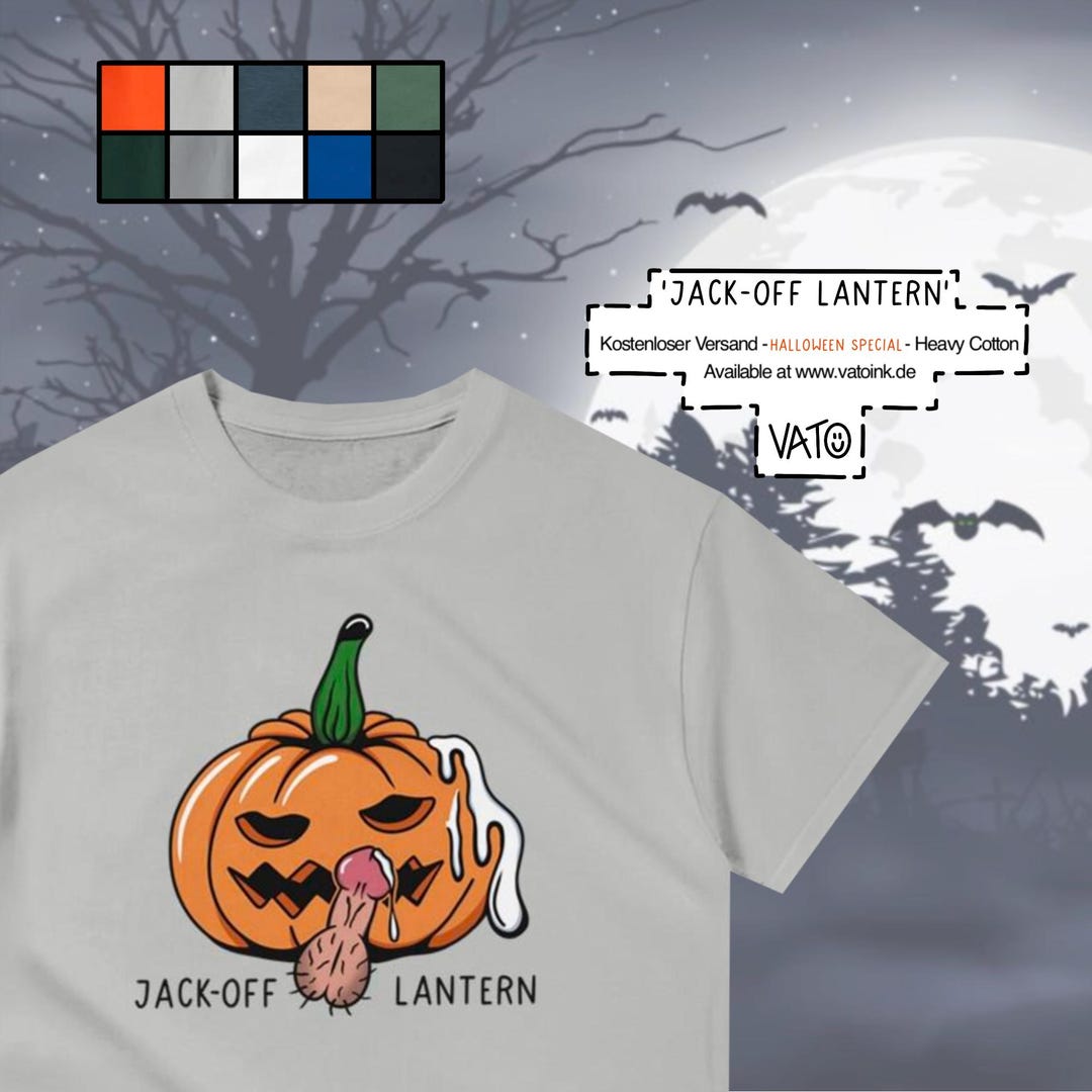 JACK-OFF LANTERN Vatoink Design Shirt, Funny Halloween T-shirt Unisex ...