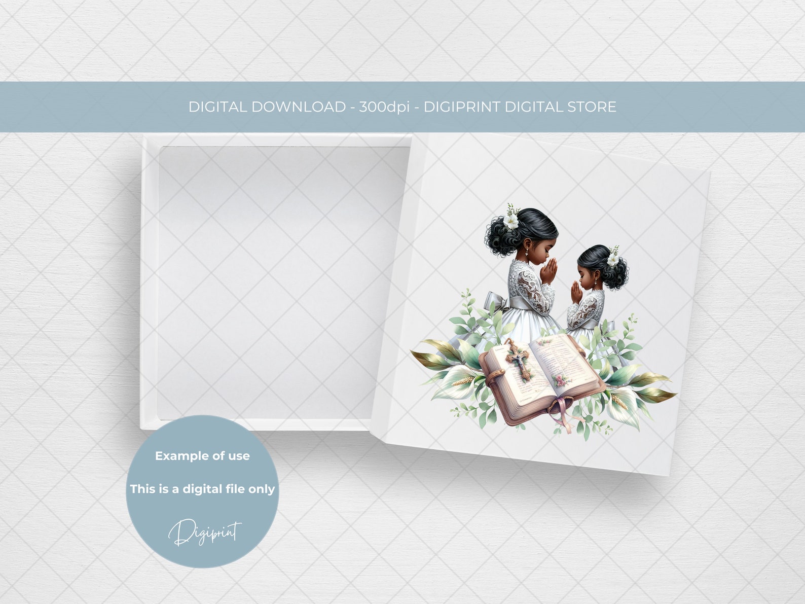 First Holy Communion PNG, Girls of Colour First Holy Communion Image ...
