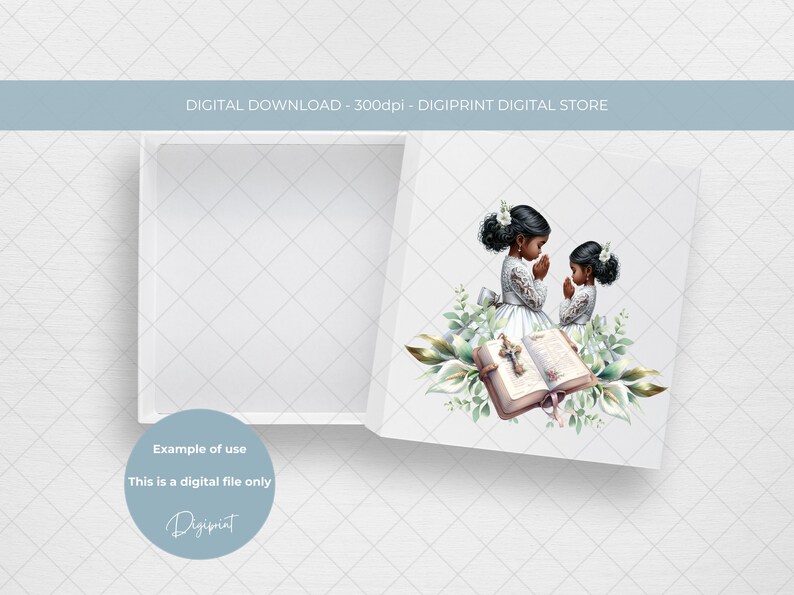 First Holy Communion PNG, Girls of Colour First Holy Communion Image ...