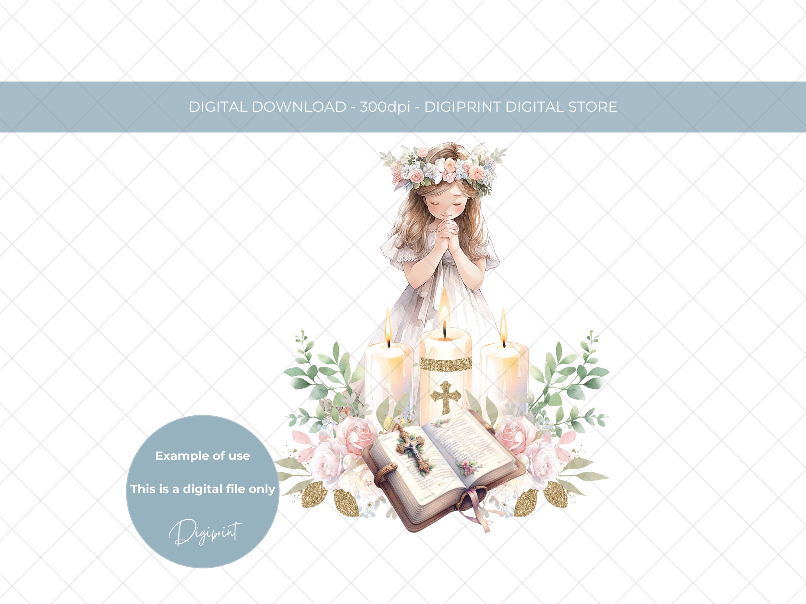 First Holy Communion PNG, Girl First Holy Communion Image, Holy ...