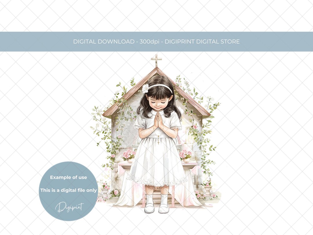 First Holy Communion PNG, Girl First Holy Communion Image, Holy ...