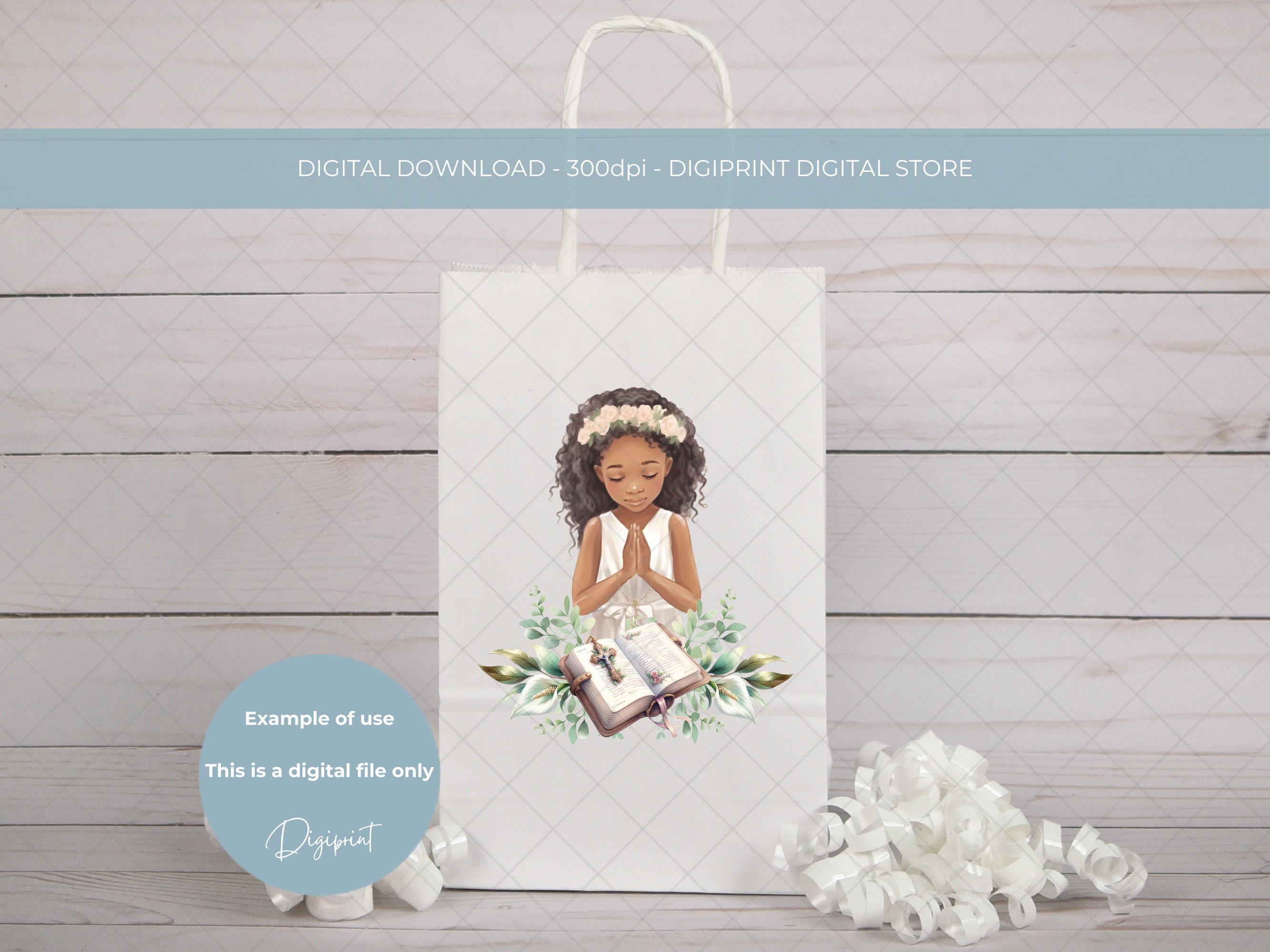 First Holy Communion PNG, Girl of Colour First Holy Communion Image ...