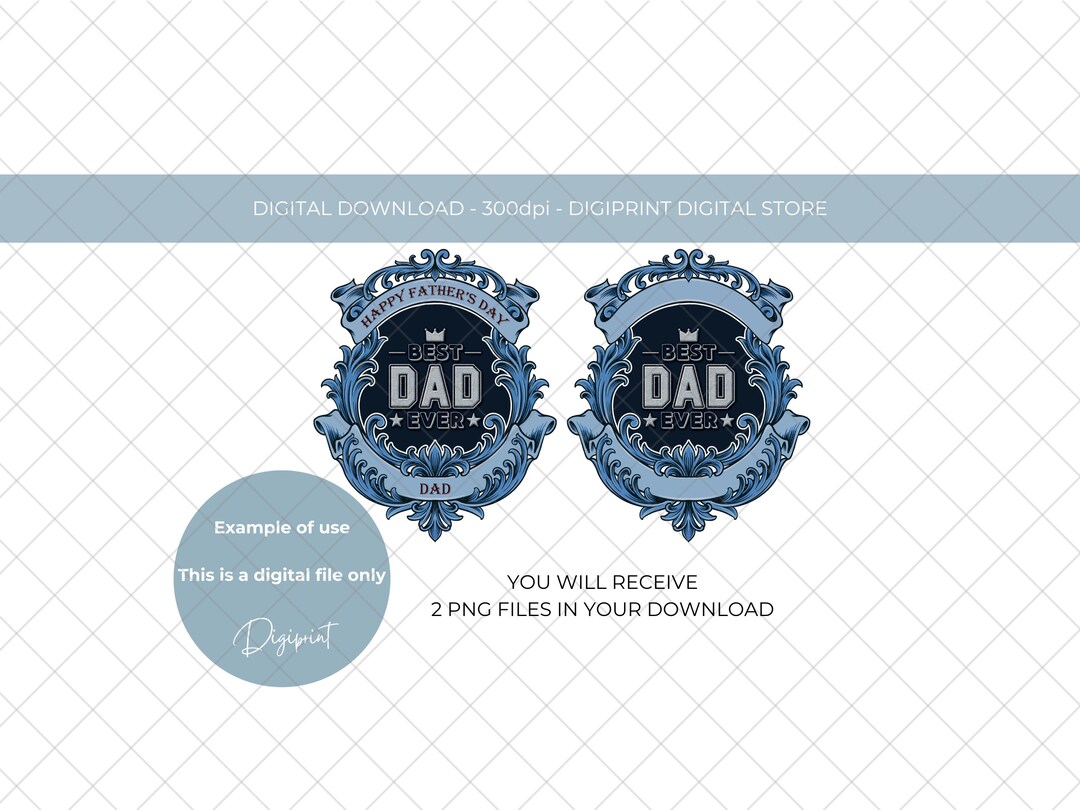 Father's Day Label Design PNG, Father's Day Digital Download, Father's ...