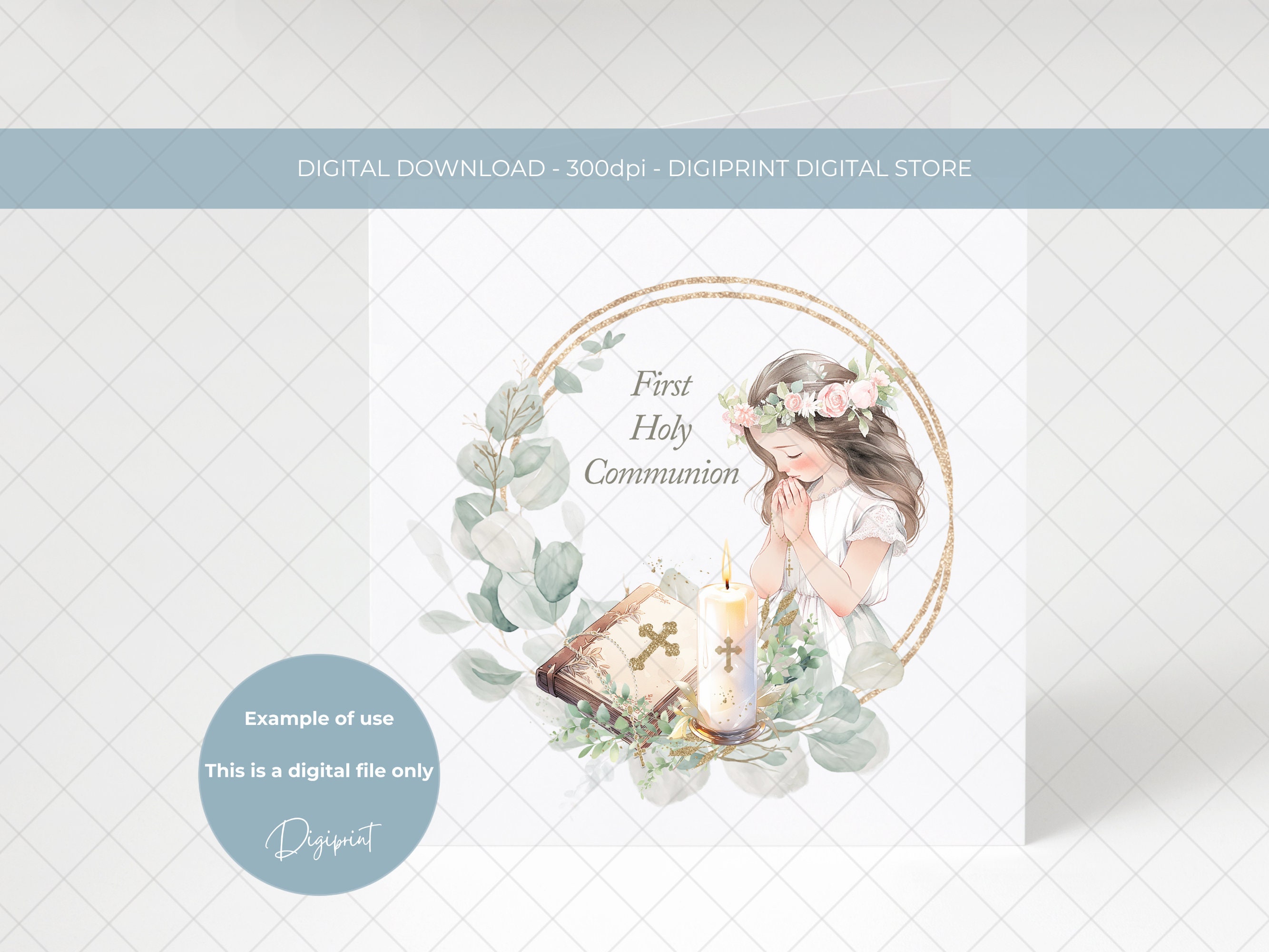 First Holy Communion PNG, Girls First Holy Communion Image, Holy ...