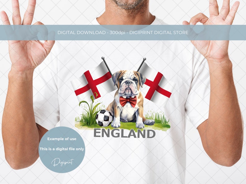 England Football Party Digital Clipart Graphic for Download, England ...