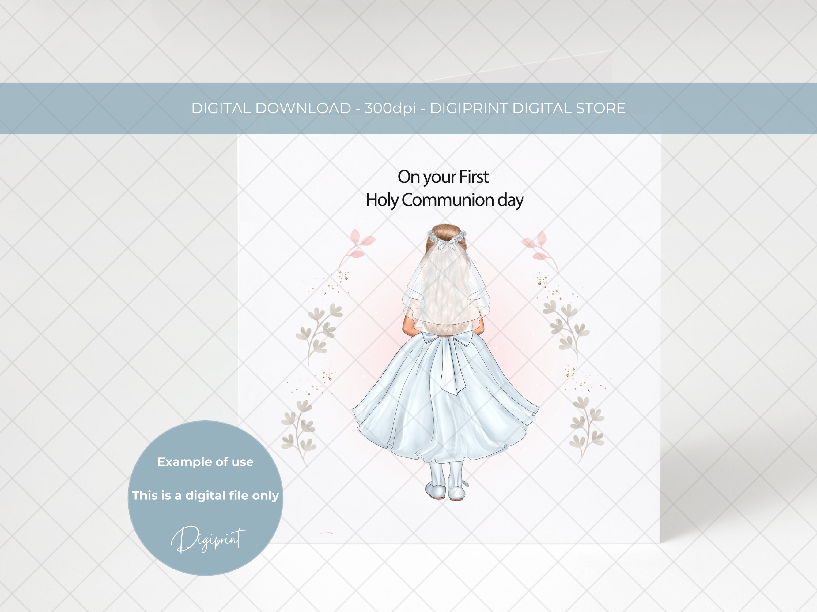 On Your First Holy Communion Day PNG, Girls First Holy Communion Image ...