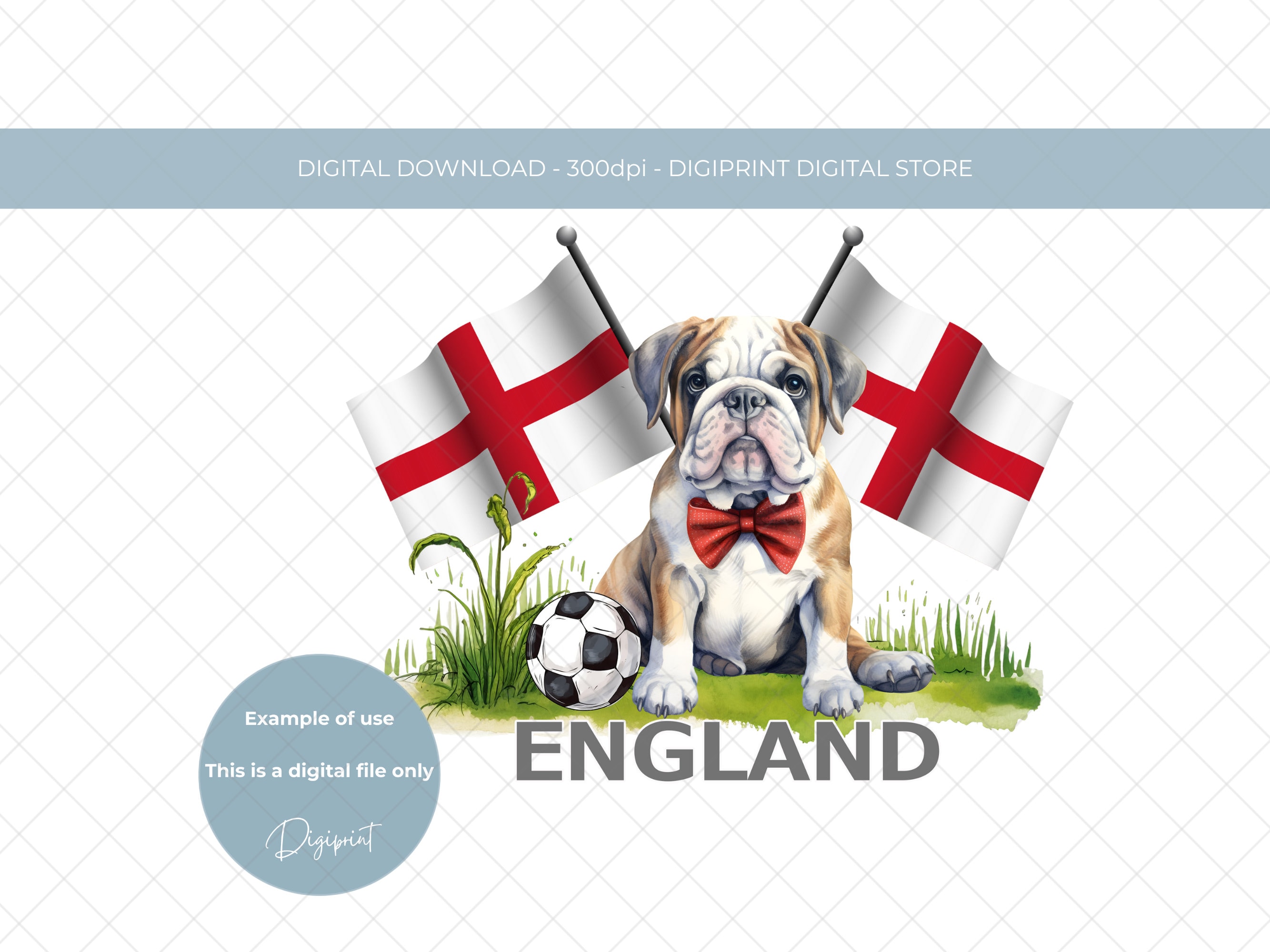 England Football Party Digital Clipart Graphic for Download, England ...