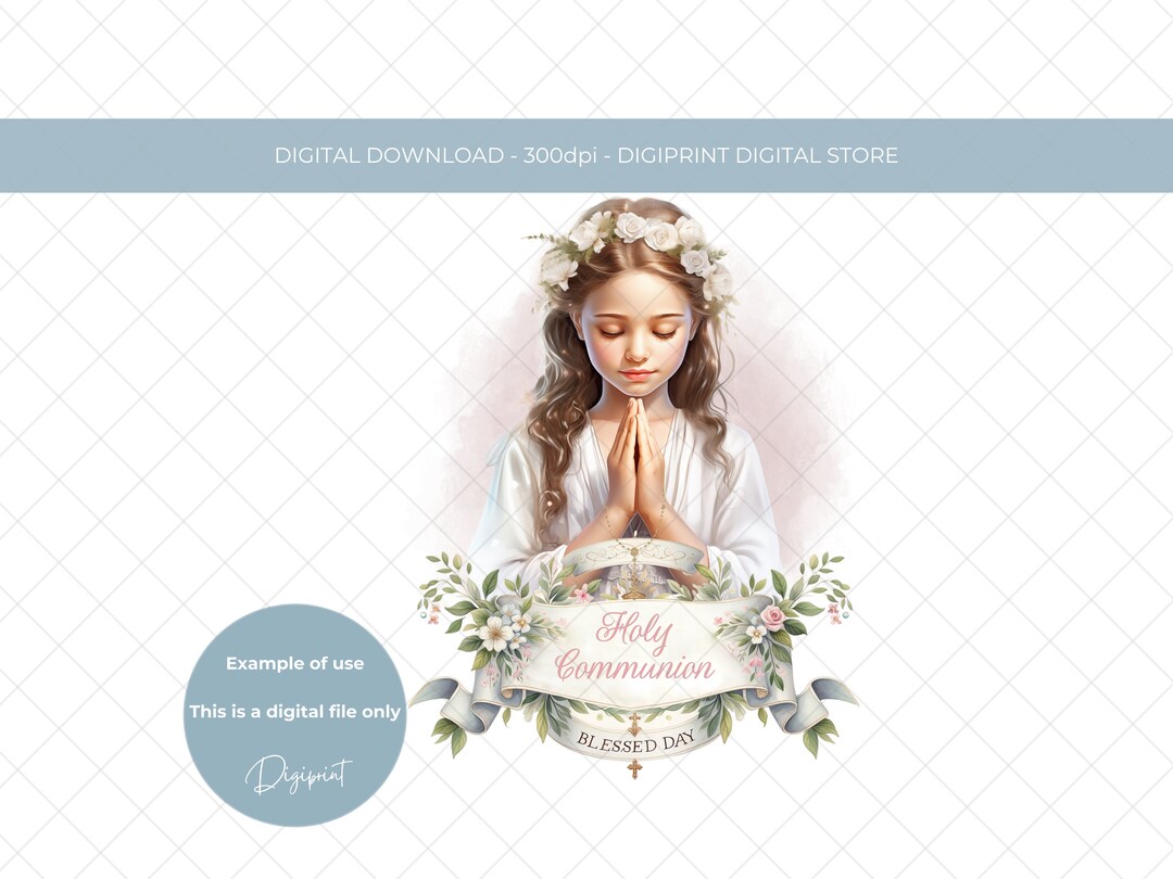 First Holy Communion PNG, Girl First Holy Communion Image, Holy ...