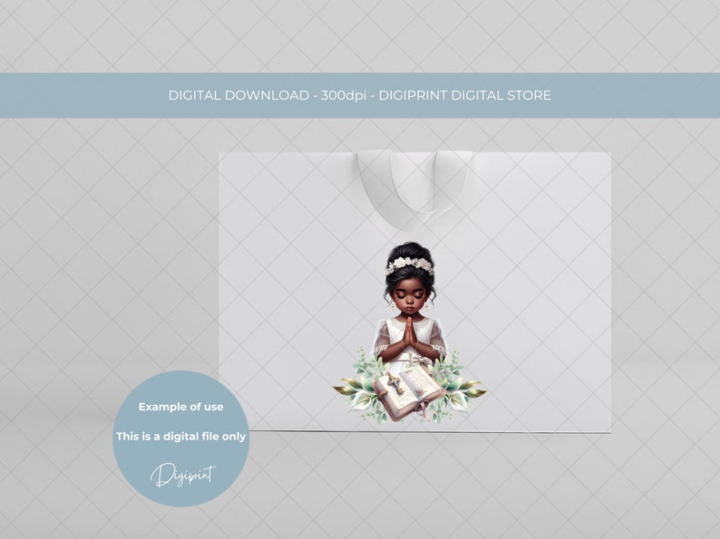 First Holy Communion PNG, Girl of Colour First Holy Communion Image ...