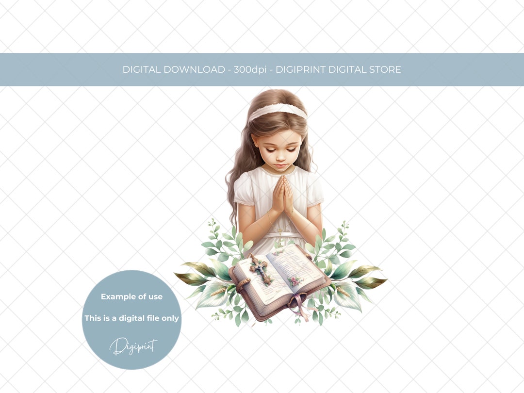 First Holy Communion PNG, Girls First Holy Communion Image, Holy ...