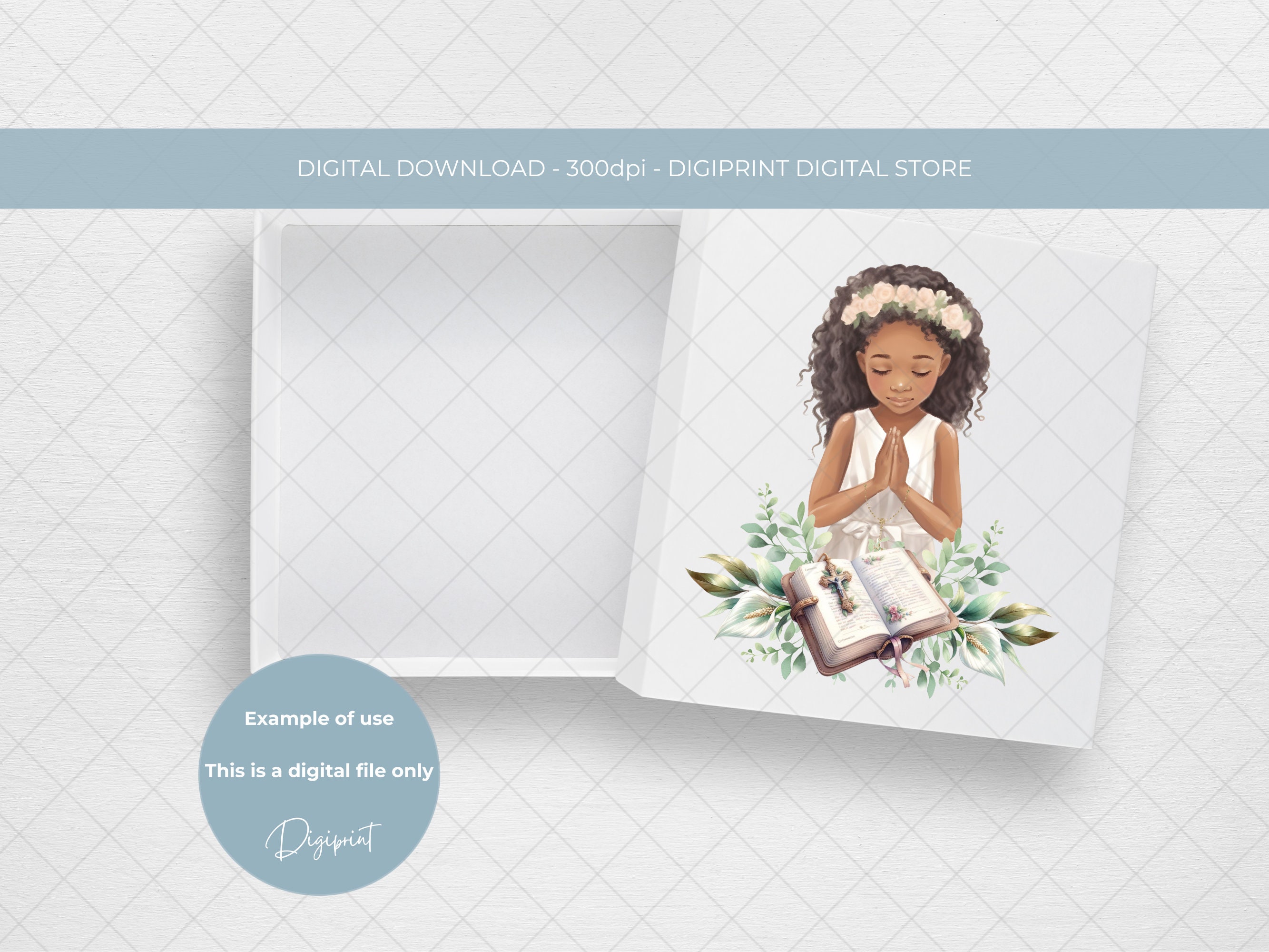 First Holy Communion PNG, Girl of Colour First Holy Communion Image ...