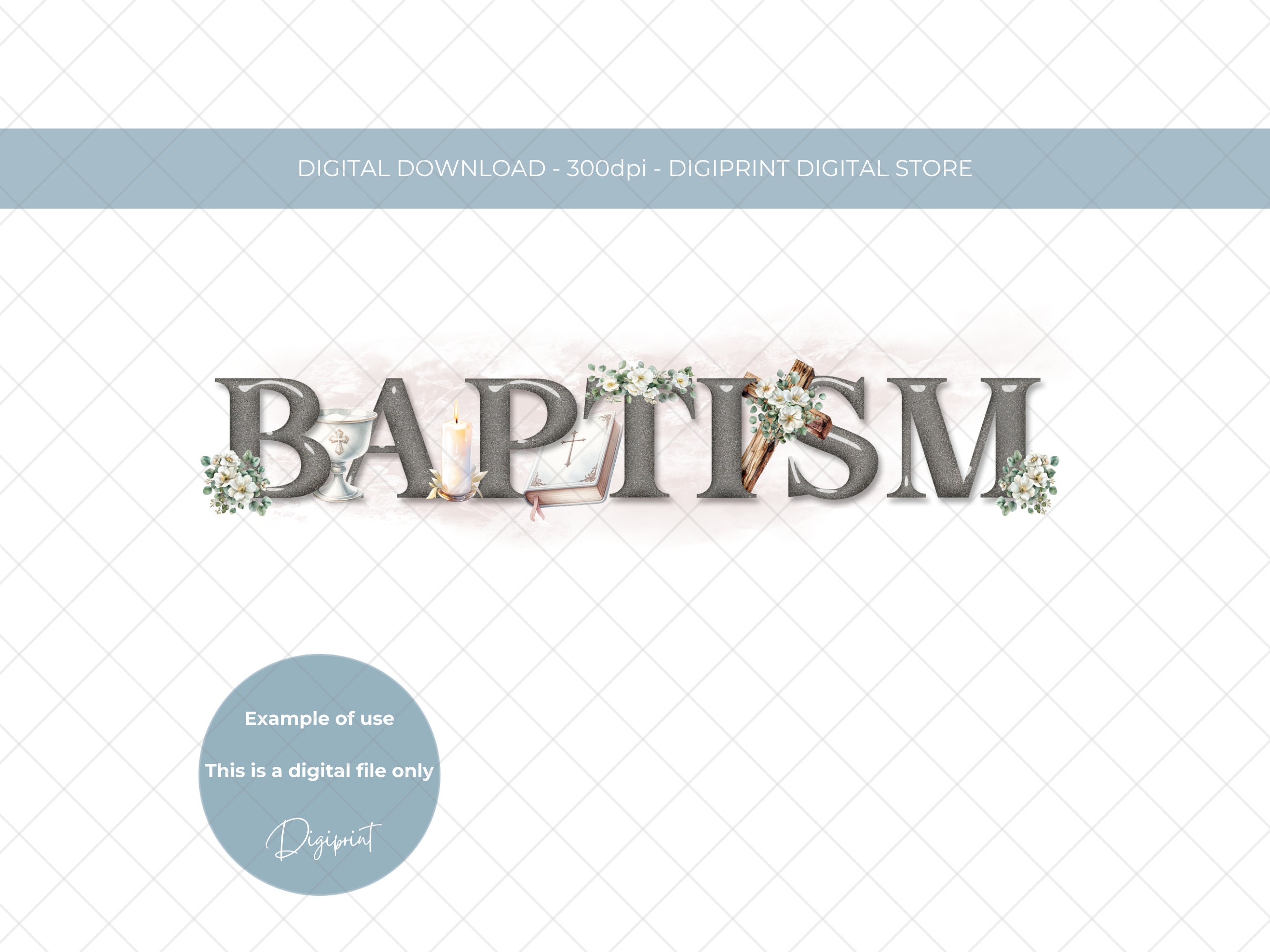 Baptism Clipart PNG, Baptism Sublimation Digital Download, Baptism ...