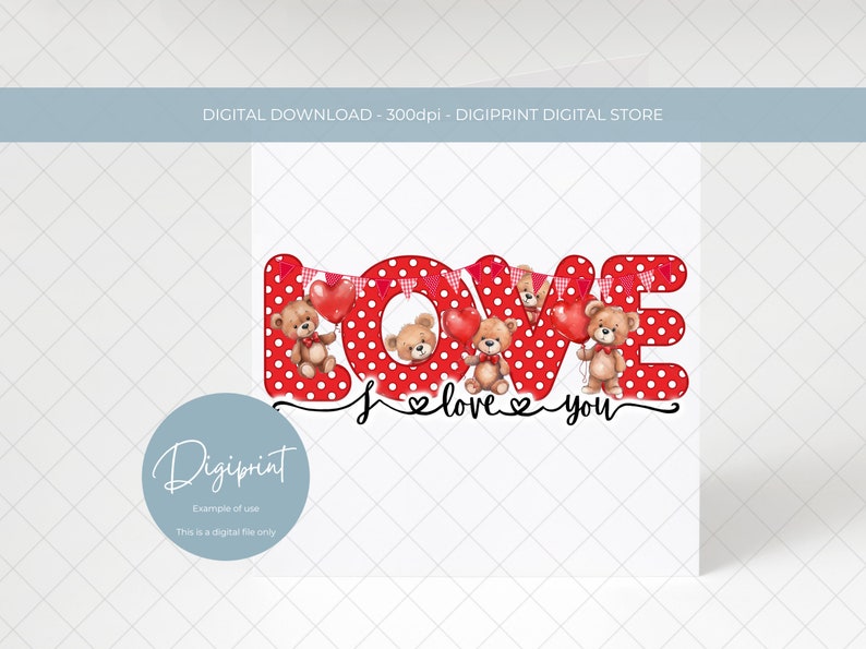 Valentine's Day Love PNG, Sublimation Design Digital Download ...