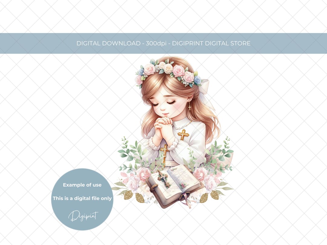 First Holy Communion PNG, Girl First Holy Communion Image, Holy ...