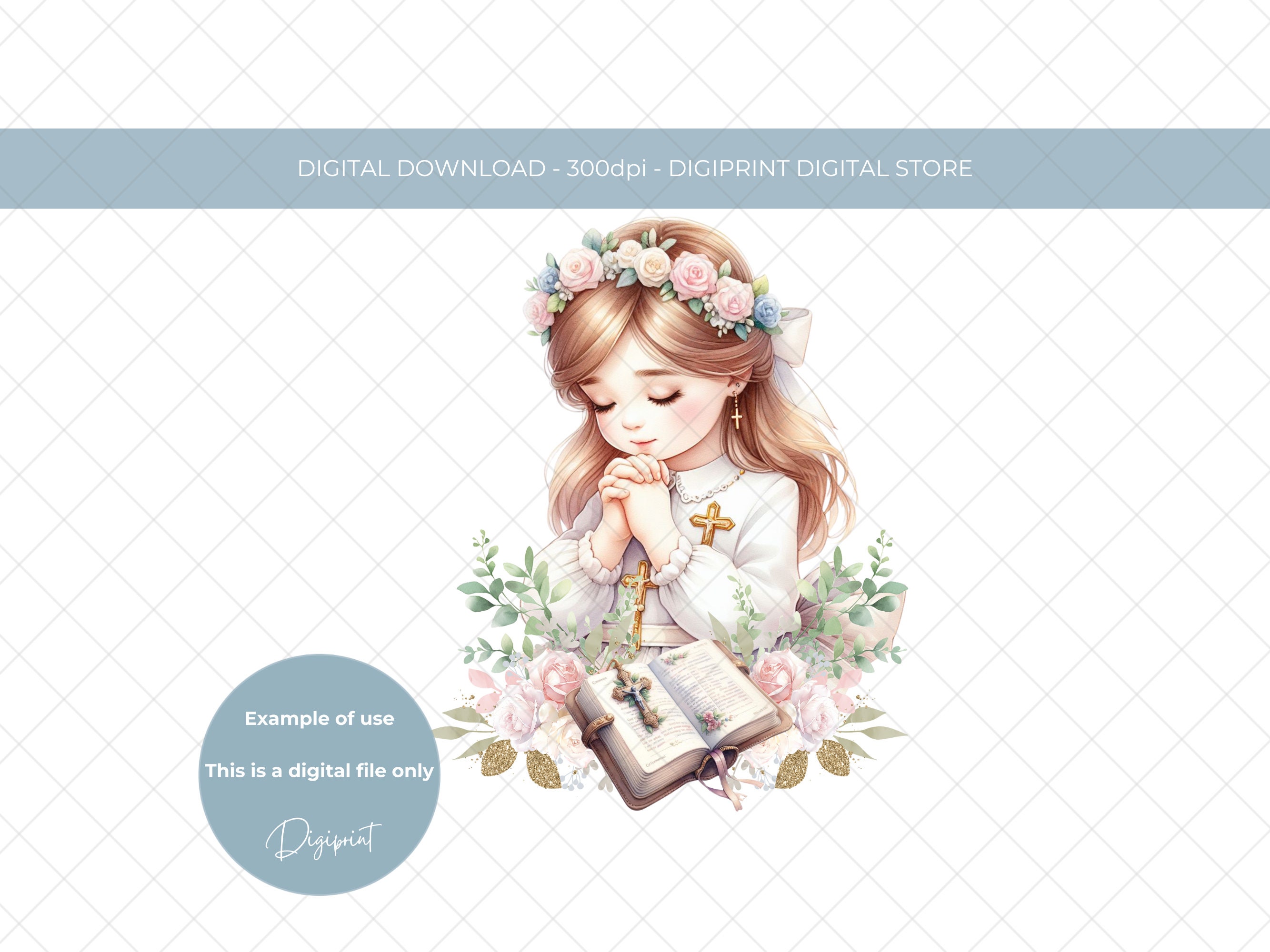 First Holy Communion PNG, Girl First Holy Communion Image, Holy ...